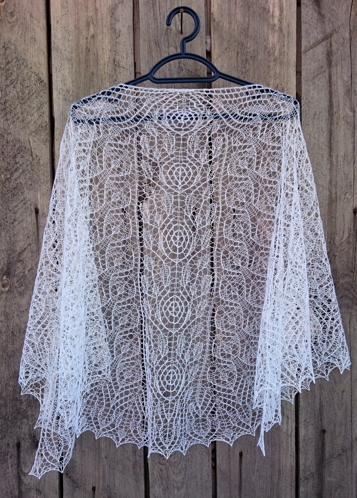 White Lace Knitted Shawl for Bride Woolen Knitted Lace Wrap - Etsy