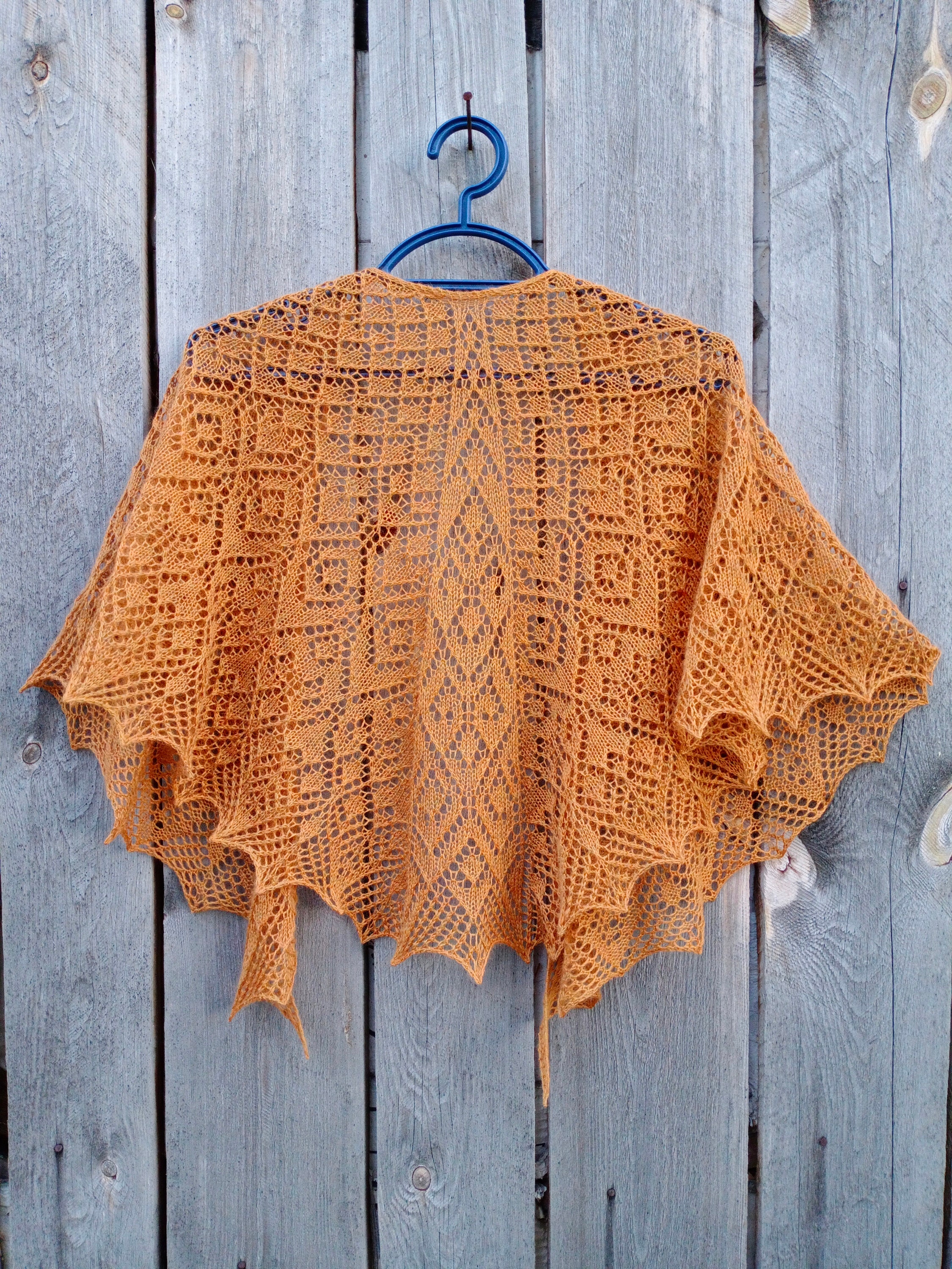 Delicate Wool Lace Shawl, Handmade Knitted Lace Cape, Knitted Crescent ...