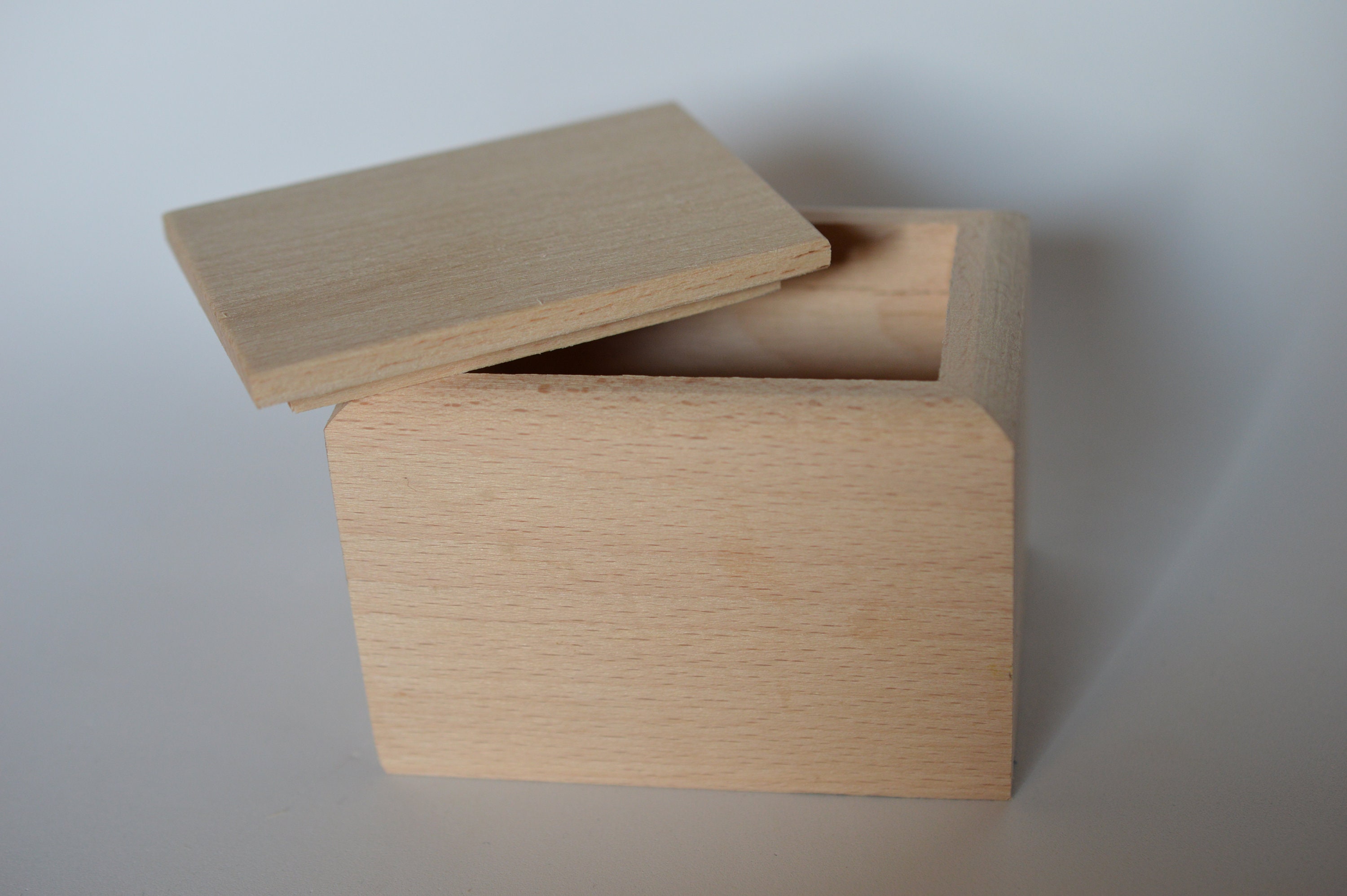 Solid Beech Wood Box 9x6.5x6.5 Cm - Etsy