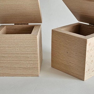 Solid Wood Box 7x6x6 Cm - Etsy