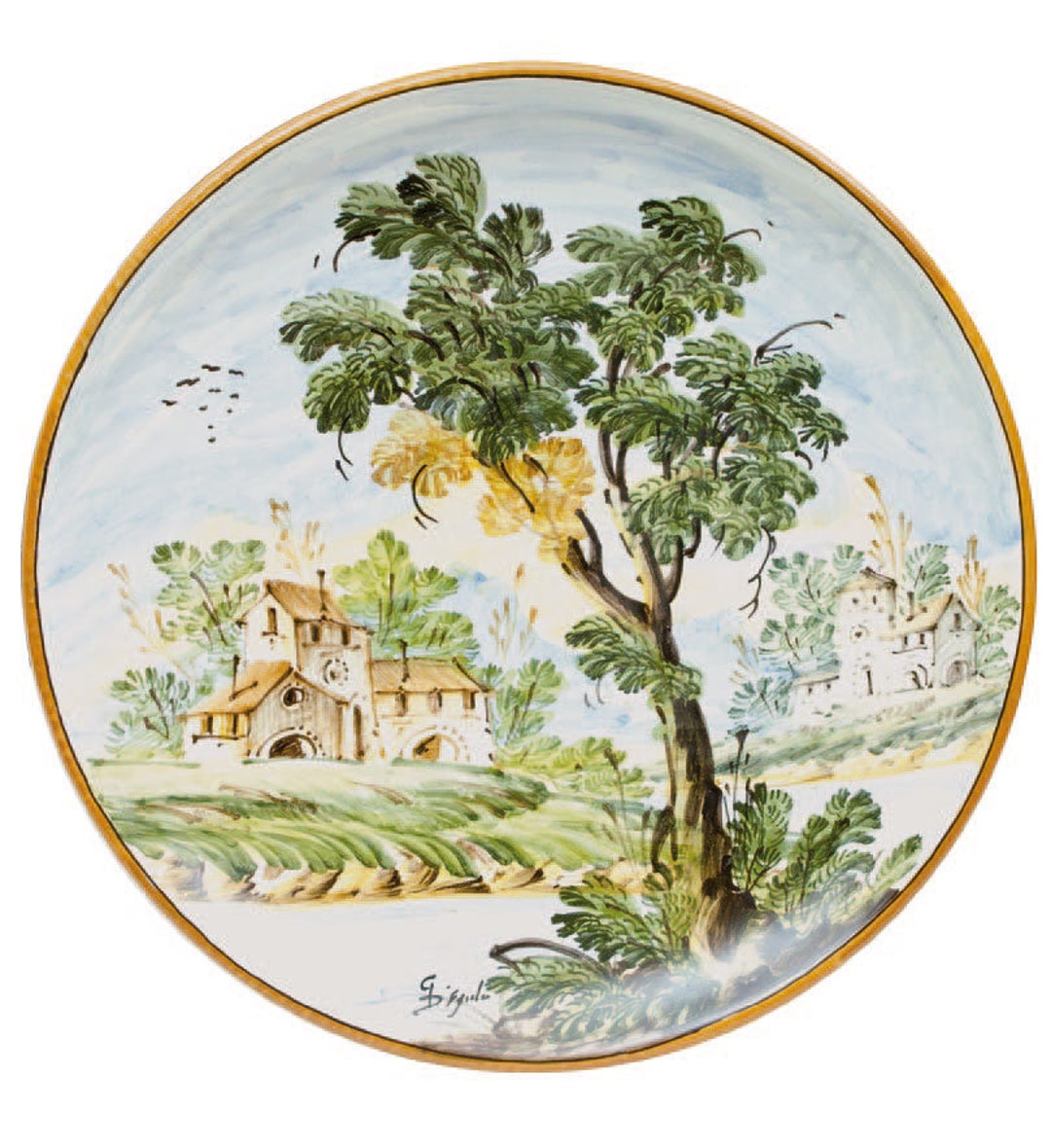 Hand Painted Castelli Ceramic Plate - Etsy