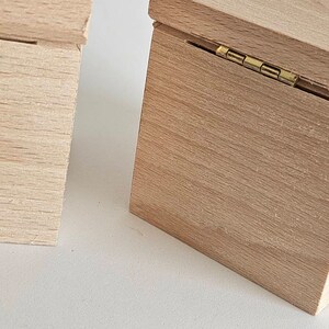 Solid Wood Box 7x6x6 Cm - Etsy