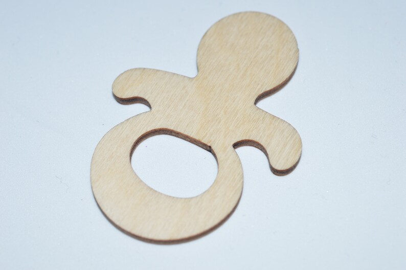 20 Wooden Pacifier Shapes 6 Cm - Etsy