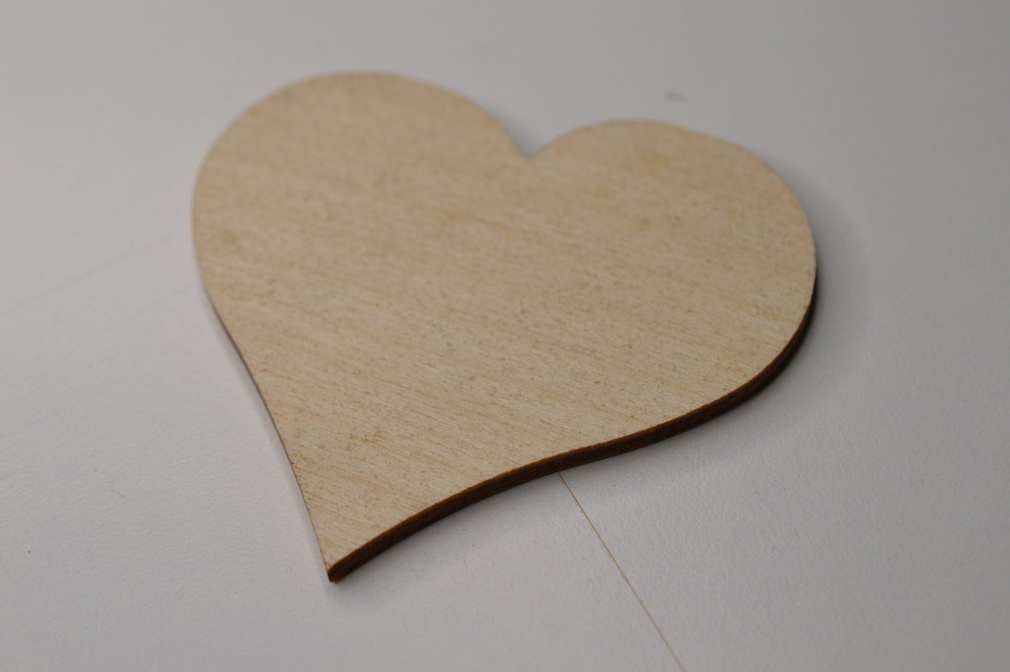 Wooden Heart Shape 5 Cm Decoupage Favors Decoration - Etsy