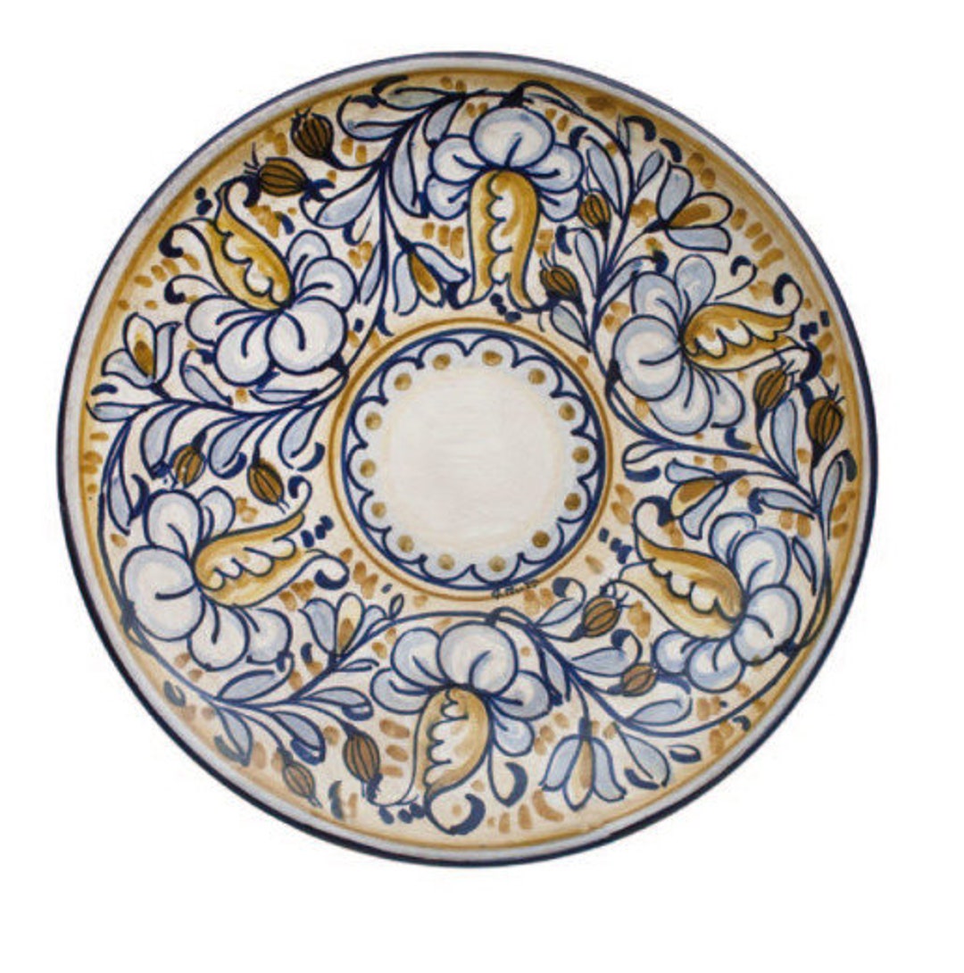 Ceramic Plate of Castelli Model Renaissance Diameter 35 Cm - Etsy
