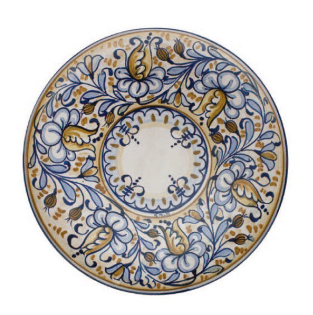 Ceramic Plate of Castelli Model Renaissance Diameter 30 Cm - Etsy Sweden