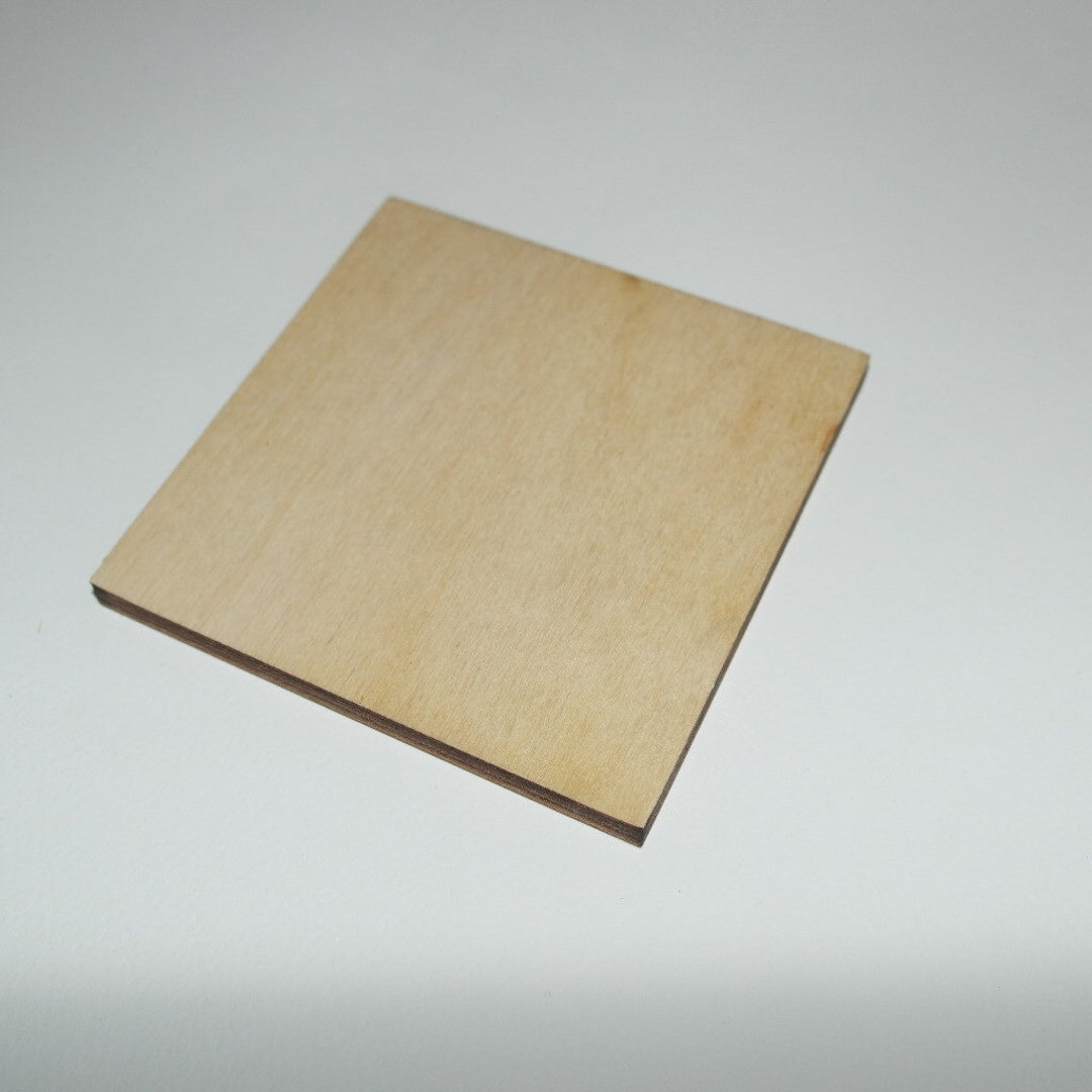 Square Wooden Shape 6 X 6 Cm - Etsy