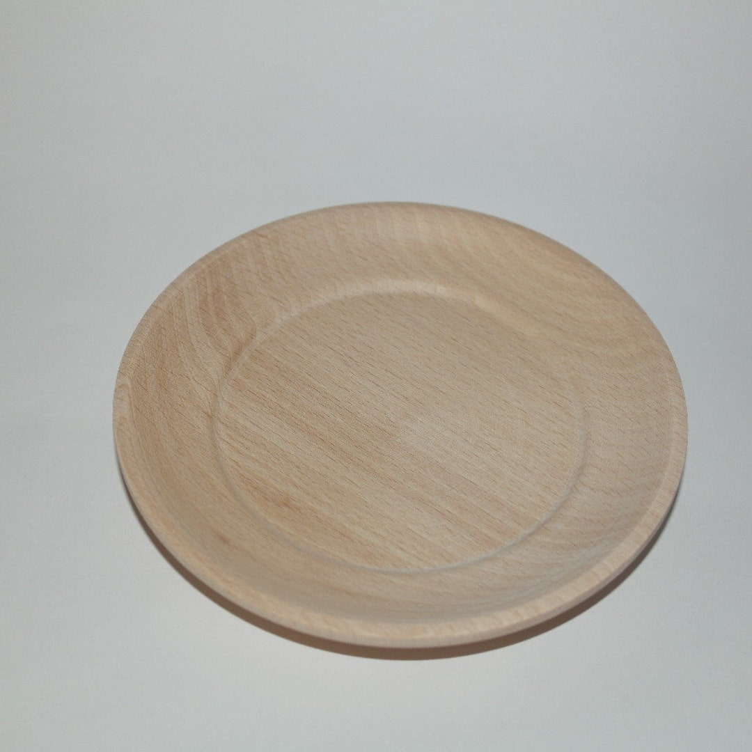 Handmade Wooden Plate 18 Cm - Etsy