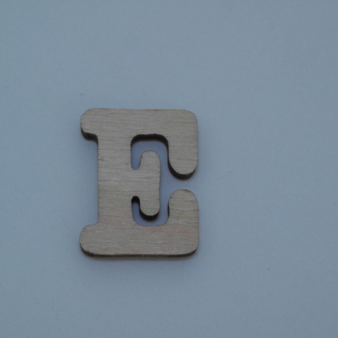 Handcrafted Wooden Letter 2 Cm - Etsy