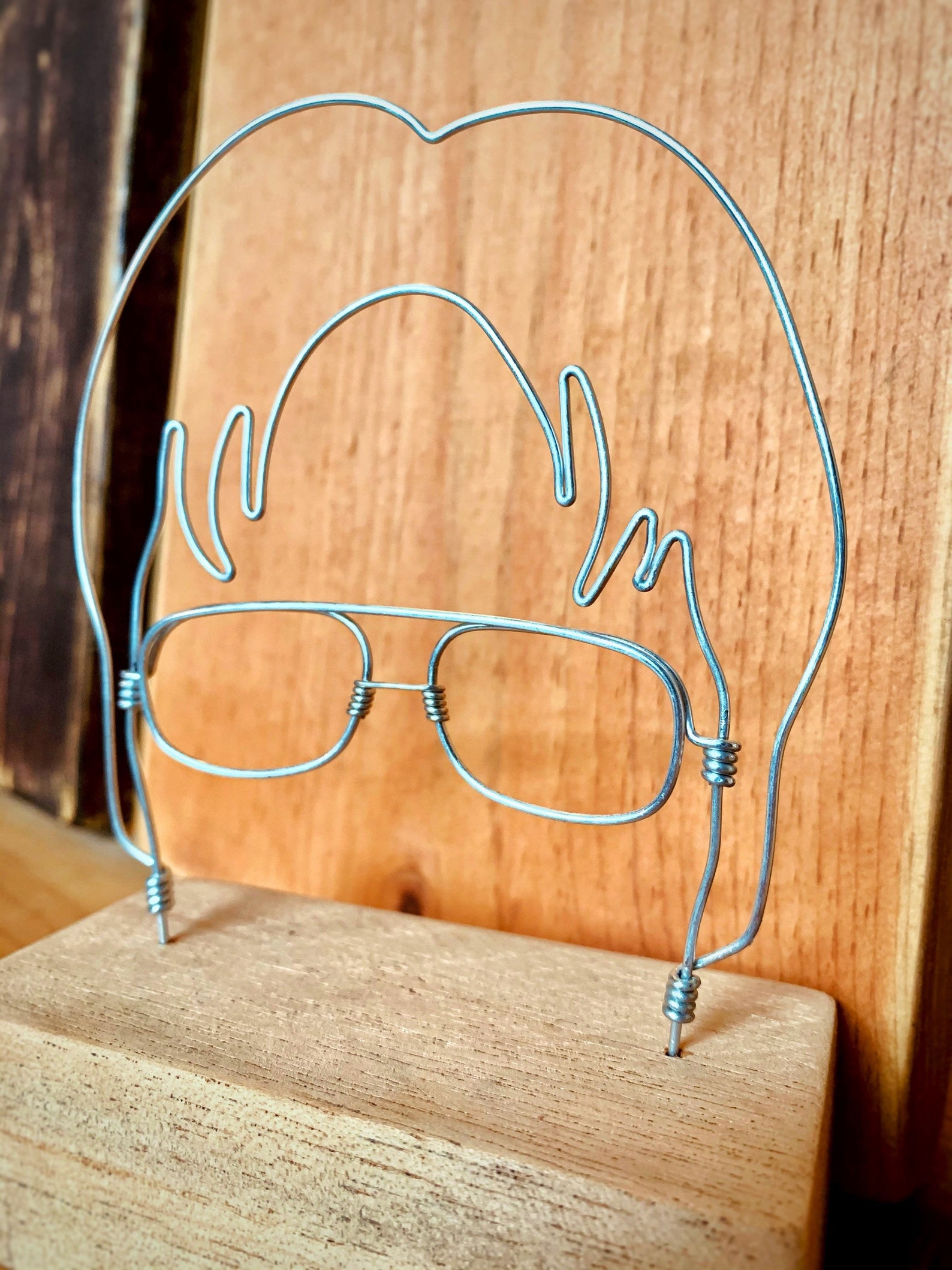Dwight Schrute The Office Wire Sculpture Metal Wire | Etsy