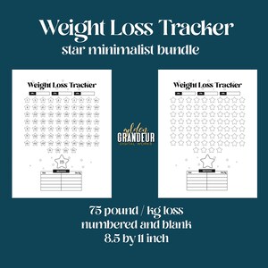 75 Lbs Weight Loss Tracker | 75 Kg Weight Loss Tracker | Digital ...