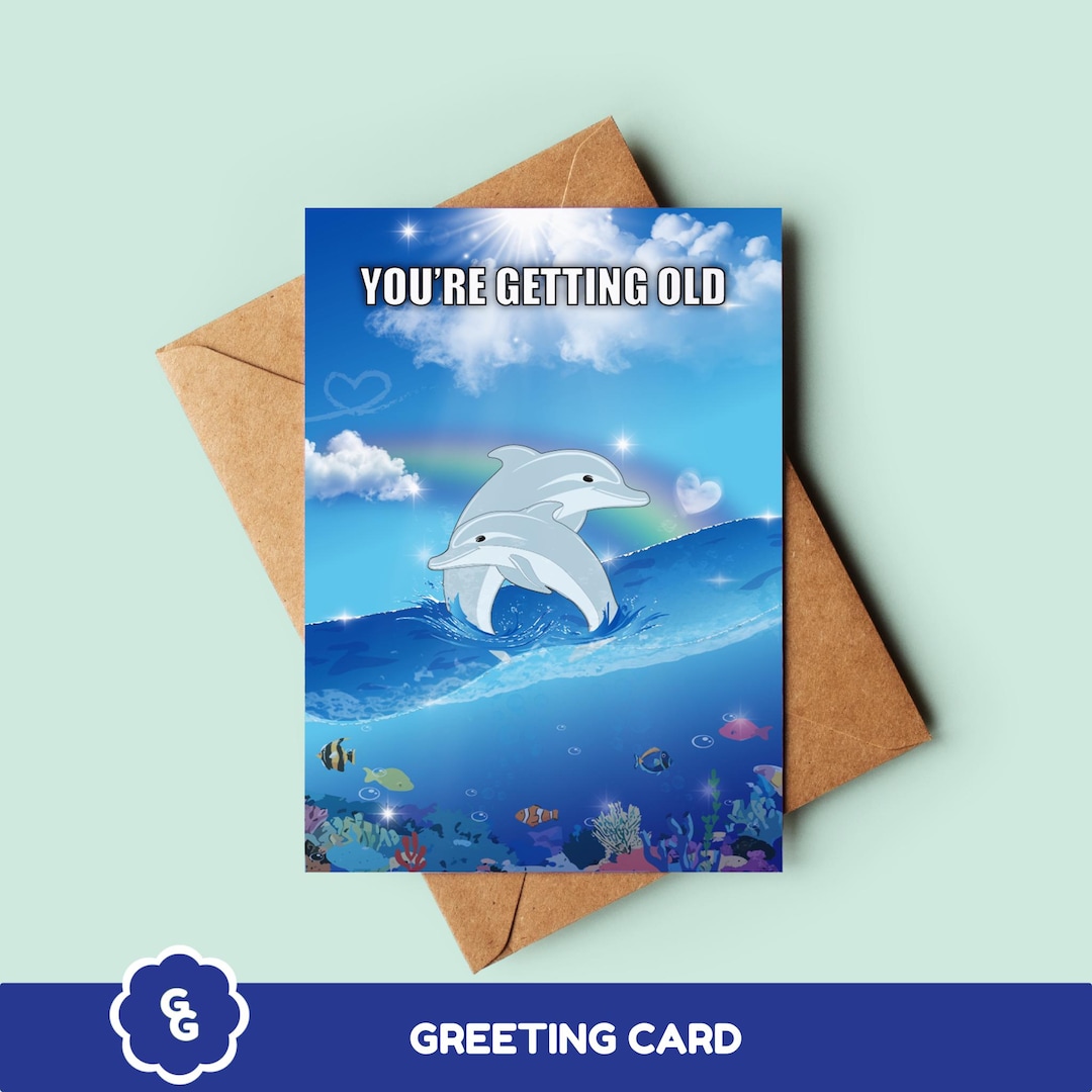 You're Getting Old / Symphony Zara Larsson Meme Inspired Birthday Card ...