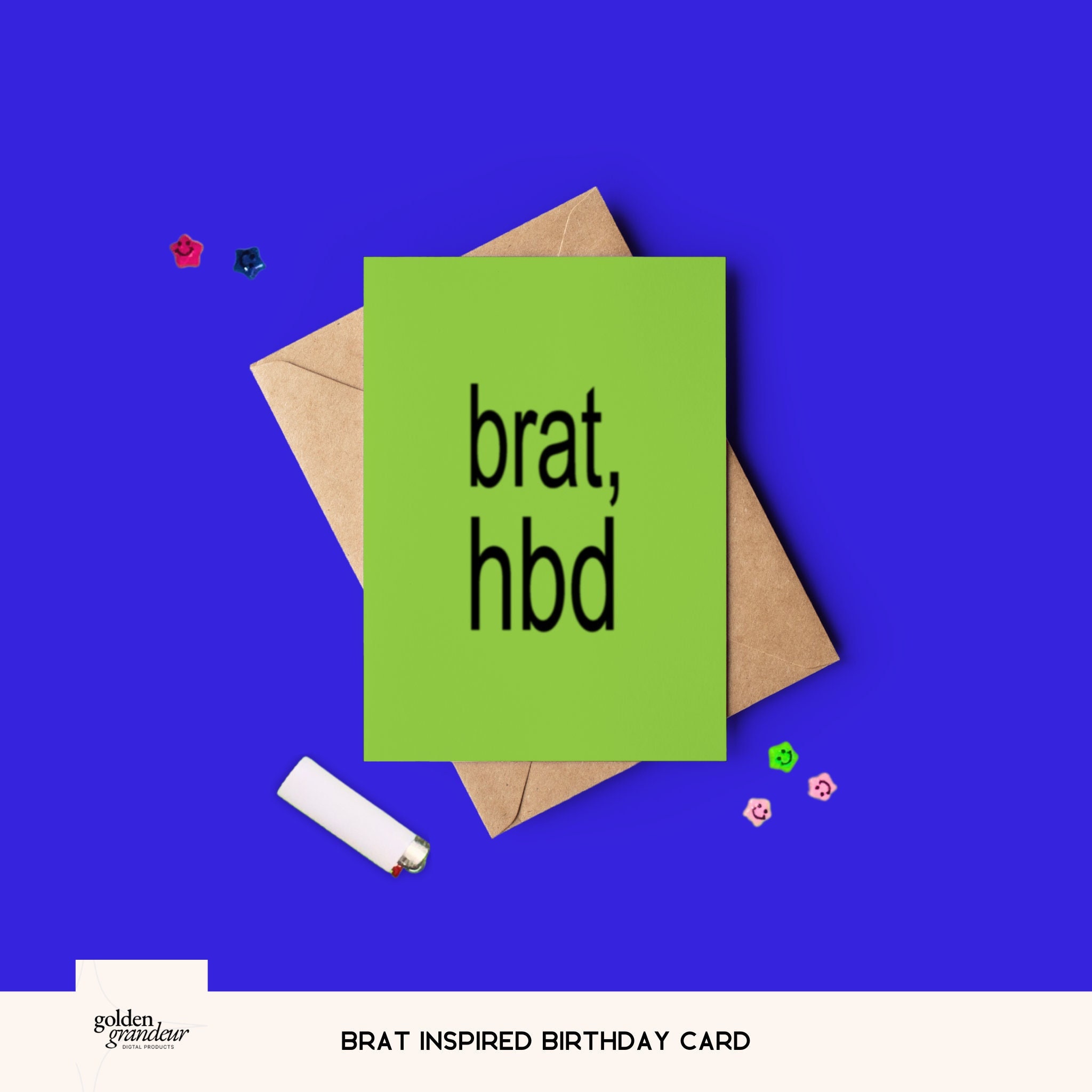 Brat HBD Inspired Birthday Greeting Card / Im so Julia Inspired / Funny ...