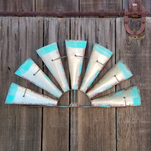 Half Windmill Head Wall Decor Rustic Farmhouse Industrial - Etsy