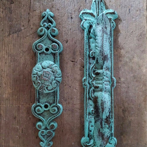 Cast Iron Barn Door Rustic Handles Farmhouse Decor Rustic Home - Etsy
