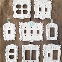 Set Three Shabby Chic Kitchen Towels Blue Antique White Rachel Ashwell ...