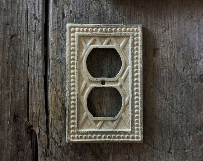 Outlet Cover, Outlet Cover Plate, Switch Plate, Shabby Chic, Rustic ...