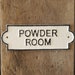 Powder Room Sign, Bathroom Sign, Decorative Restroom Sign - Etsy