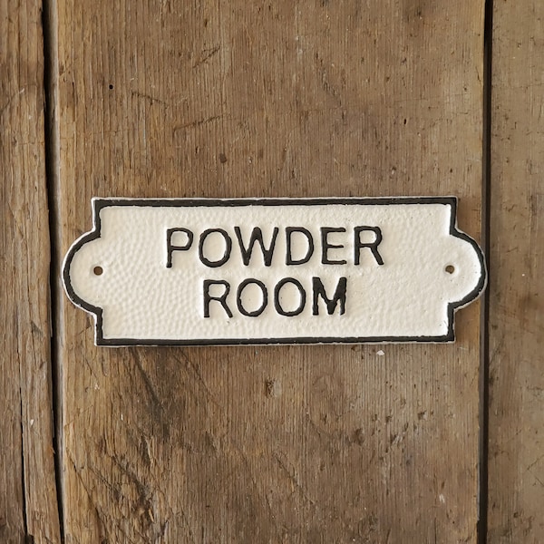 Powder Room Sign - Etsy