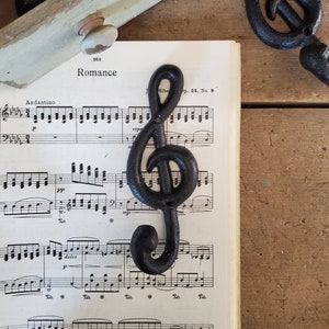 Music Note Hook Music Wall Hook Wall Hook Metal Wall Decor - Etsy