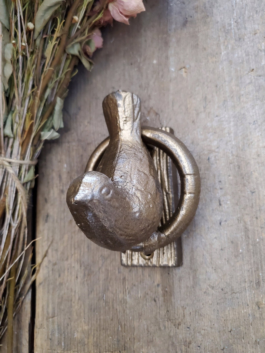 Cast Iron Door Knocker, Bird Decor, Personalized, Farmhouse Door ...