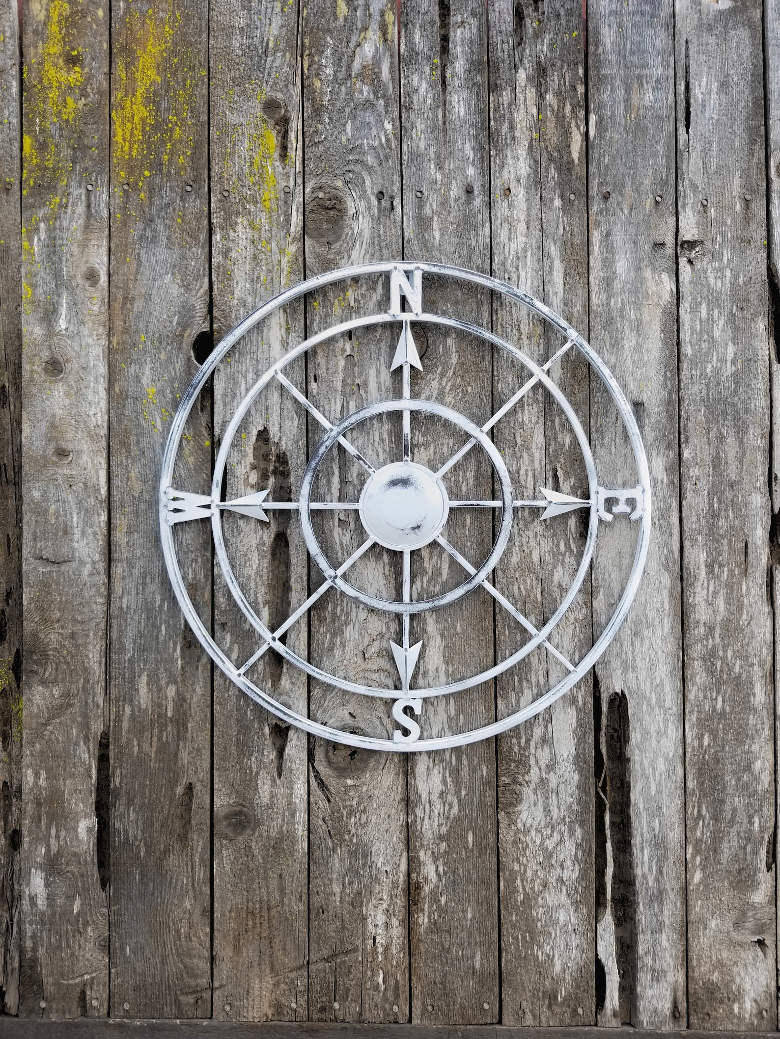 Metal Wall Decor Small Metal Compass Nautical Wall Decor - Etsy