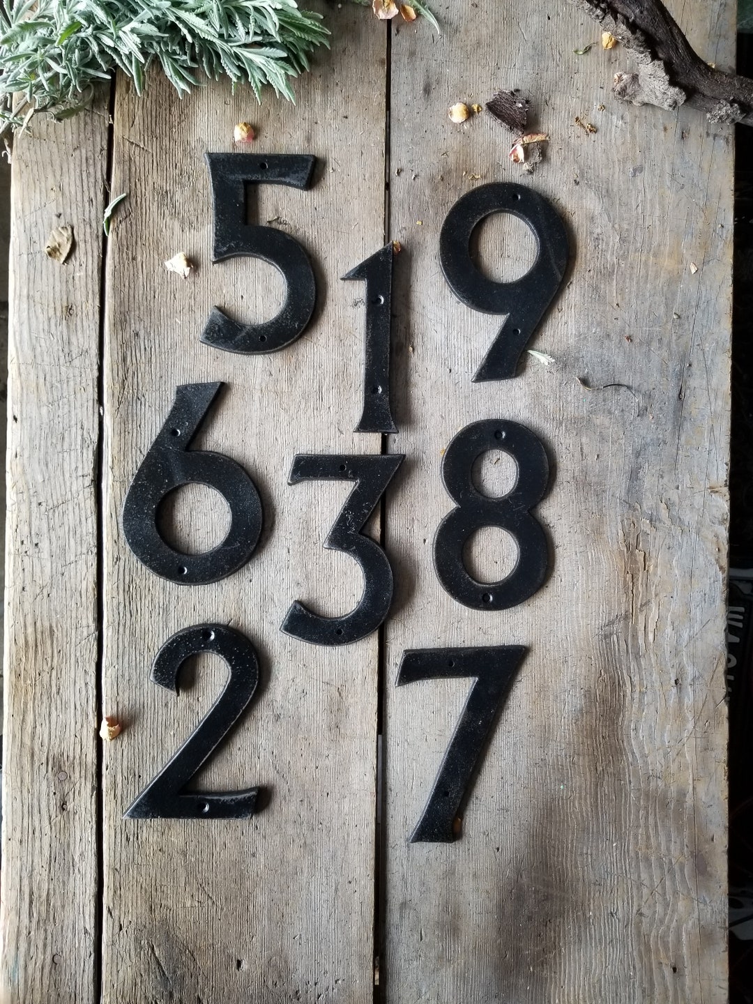 Cast Iron House Numbers: Mid-century Modern Home Decor - Etsy