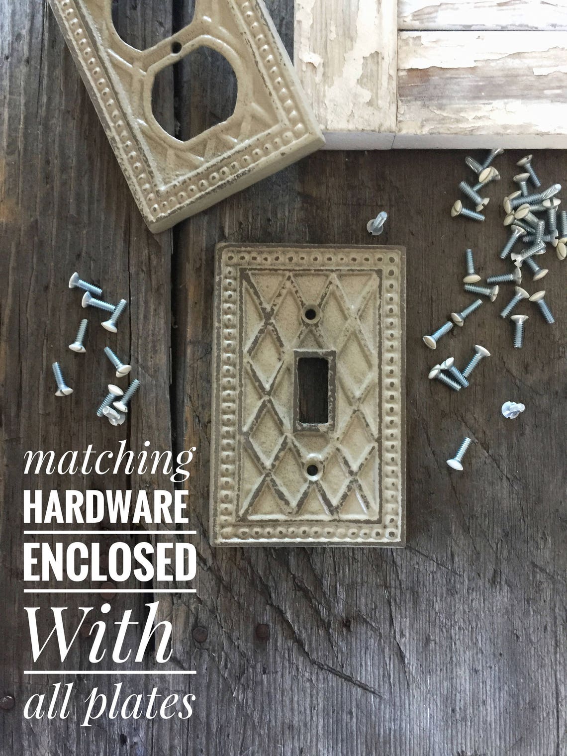 Single Outlet Cover, Outlet Switch Cover, Metal Home Decor, Switch ...