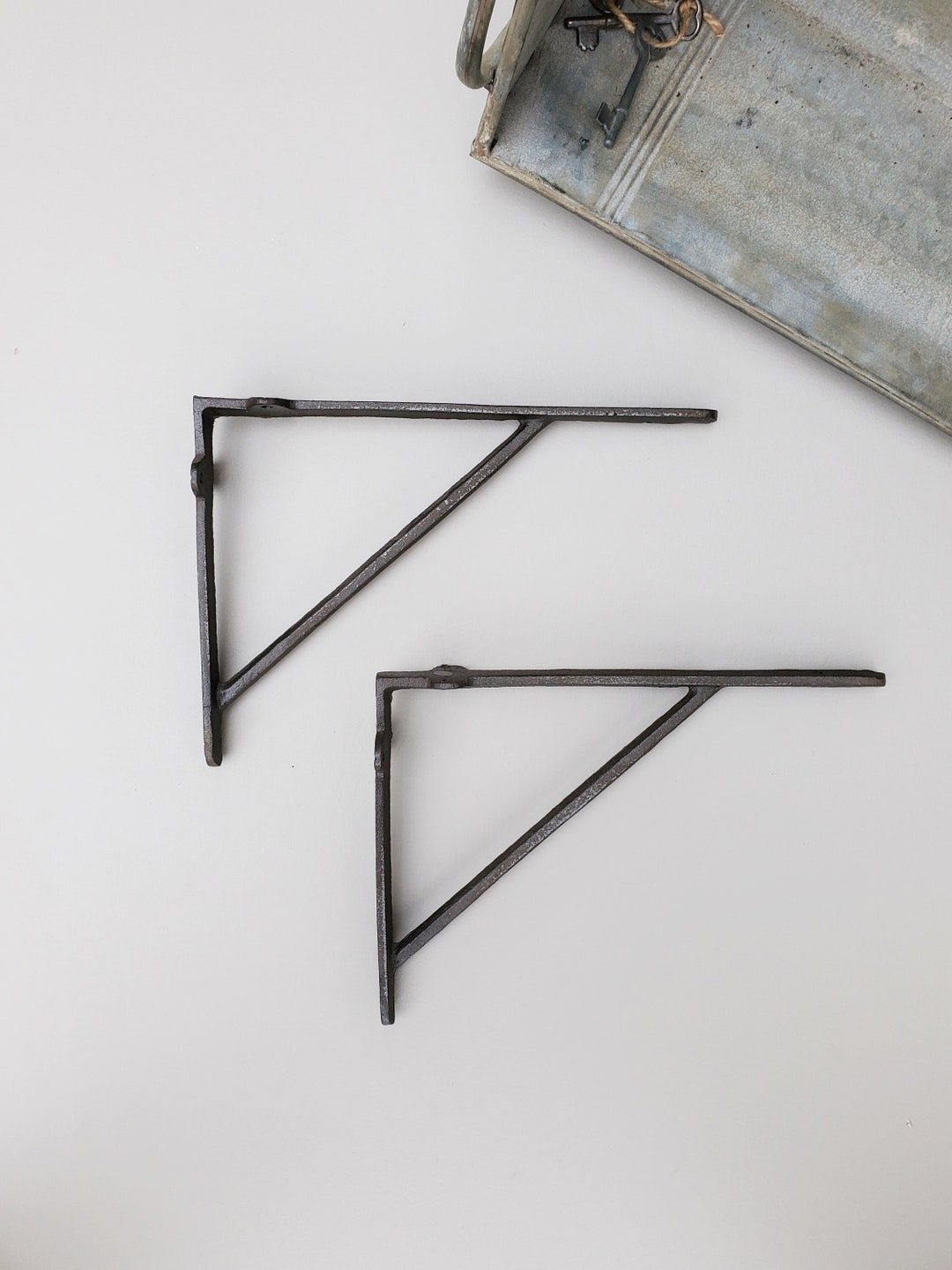Simple Iron Brackets, Shelving Brackets, 2 Sizes, Shelf Decor ...