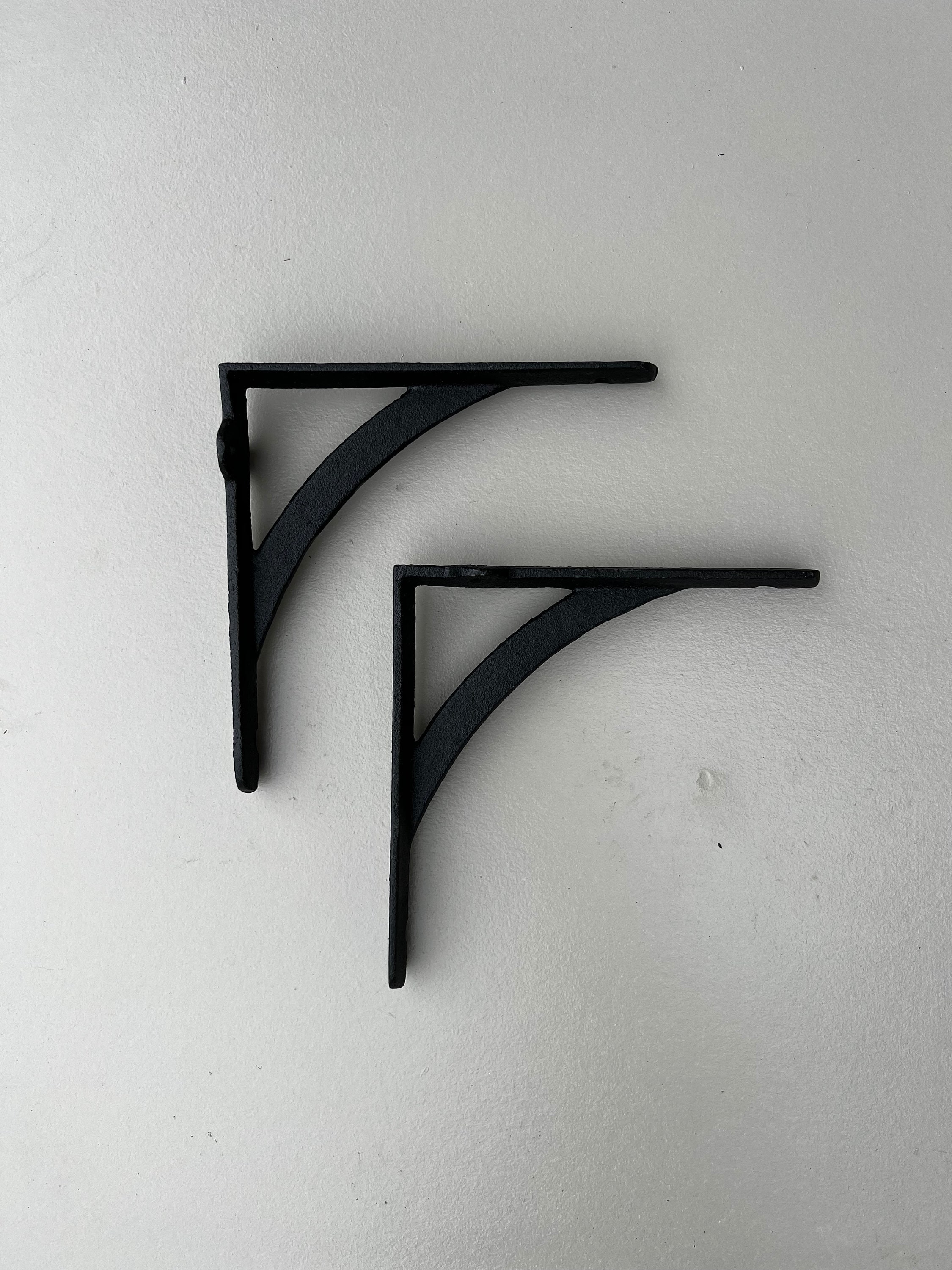 Simple Iron Brackets Shelving Brackets 3 Sizes Shelf Decor - Etsy