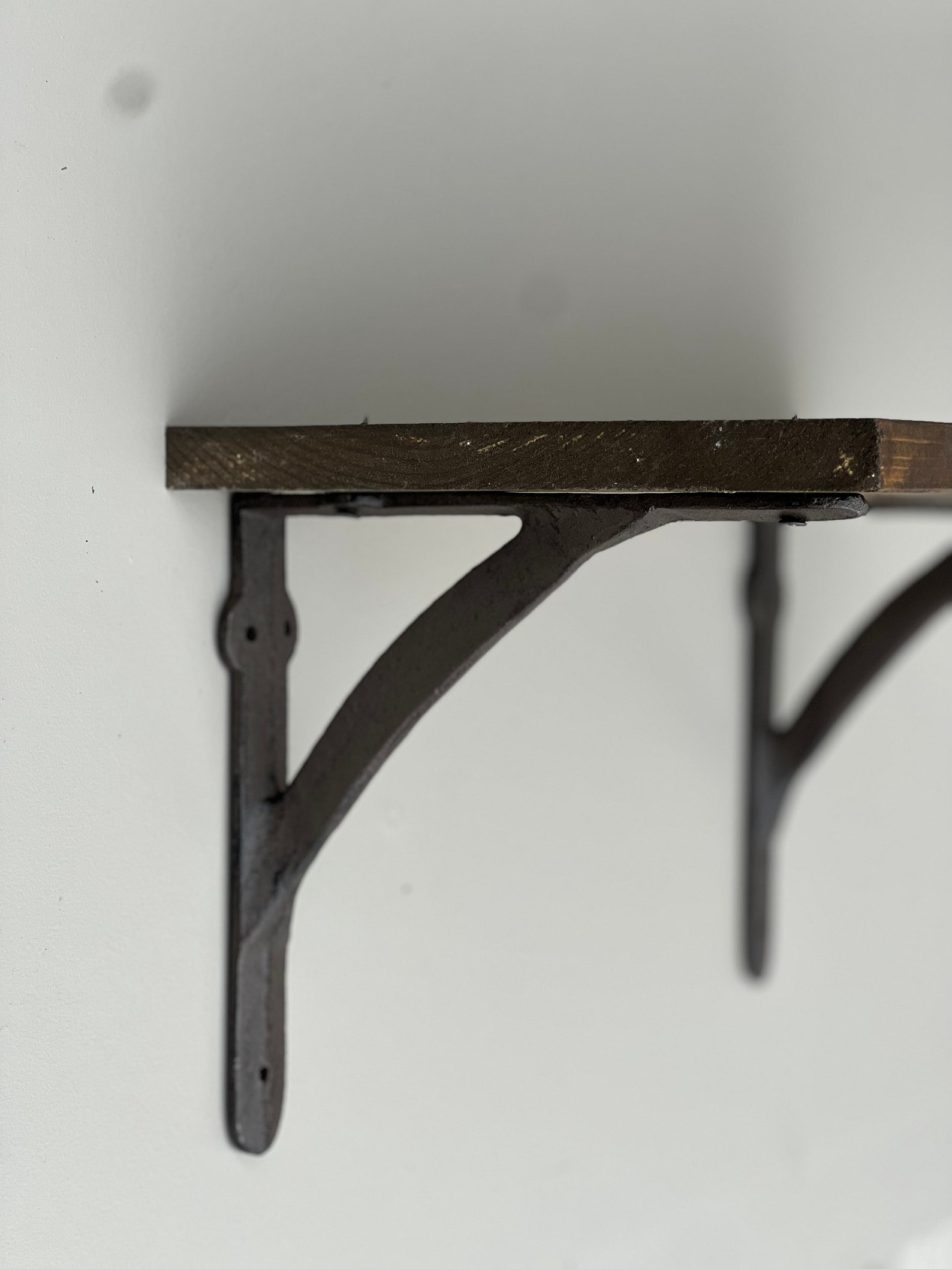 Simple Iron Brackets Shelving Brackets 3 Sizes Shelf Decor - Etsy
