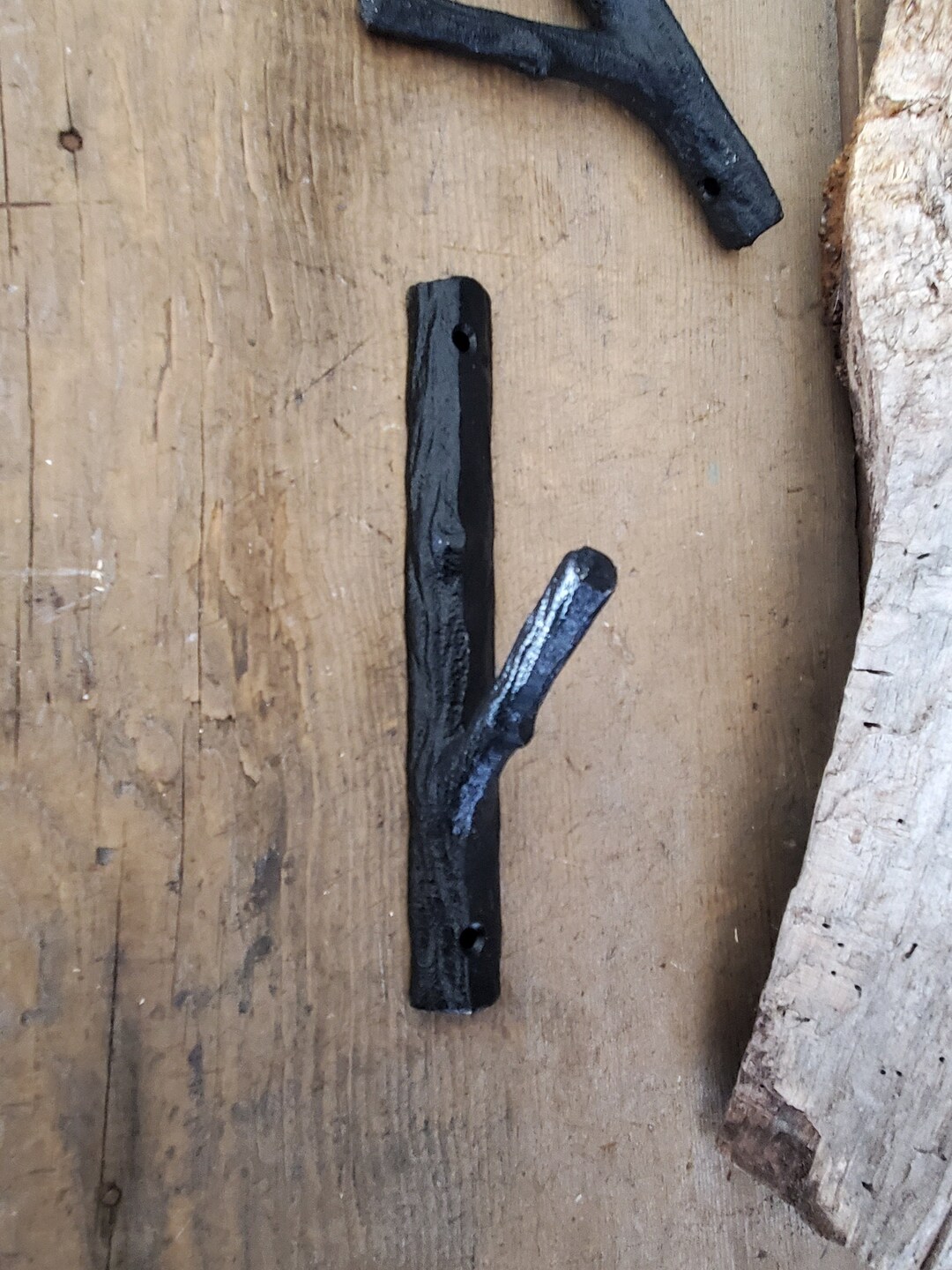 Twig Branch Hook, Small Branch Wall Hooks, Rustic Style Coat Hooks ...