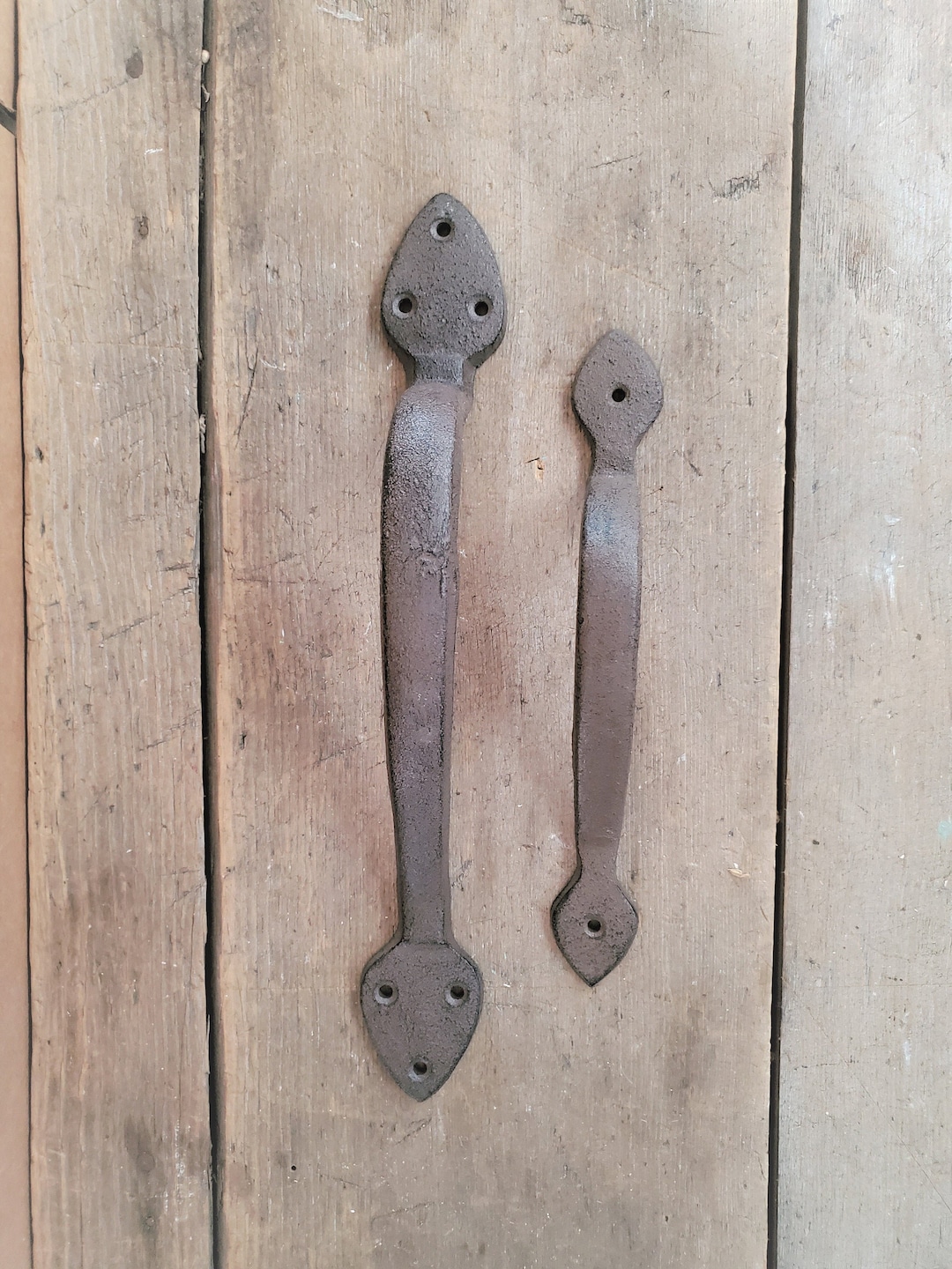 Large Iron Handle, Pull Handle, Gate Handle, Barndoor Handle, Towel ...