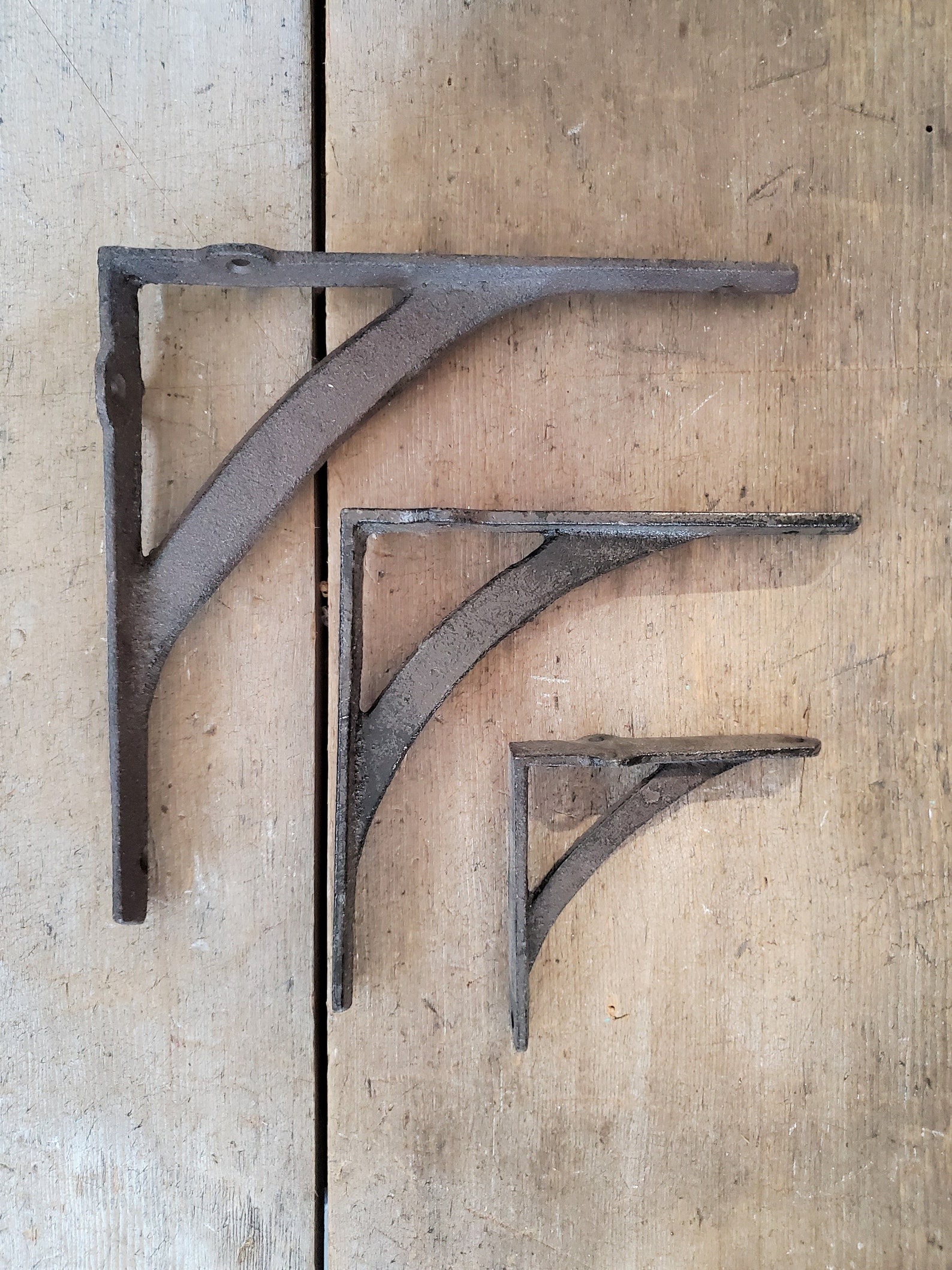 Simple Iron Brackets, Shelving Brackets, 3 Sizes, Shelf Decor ...