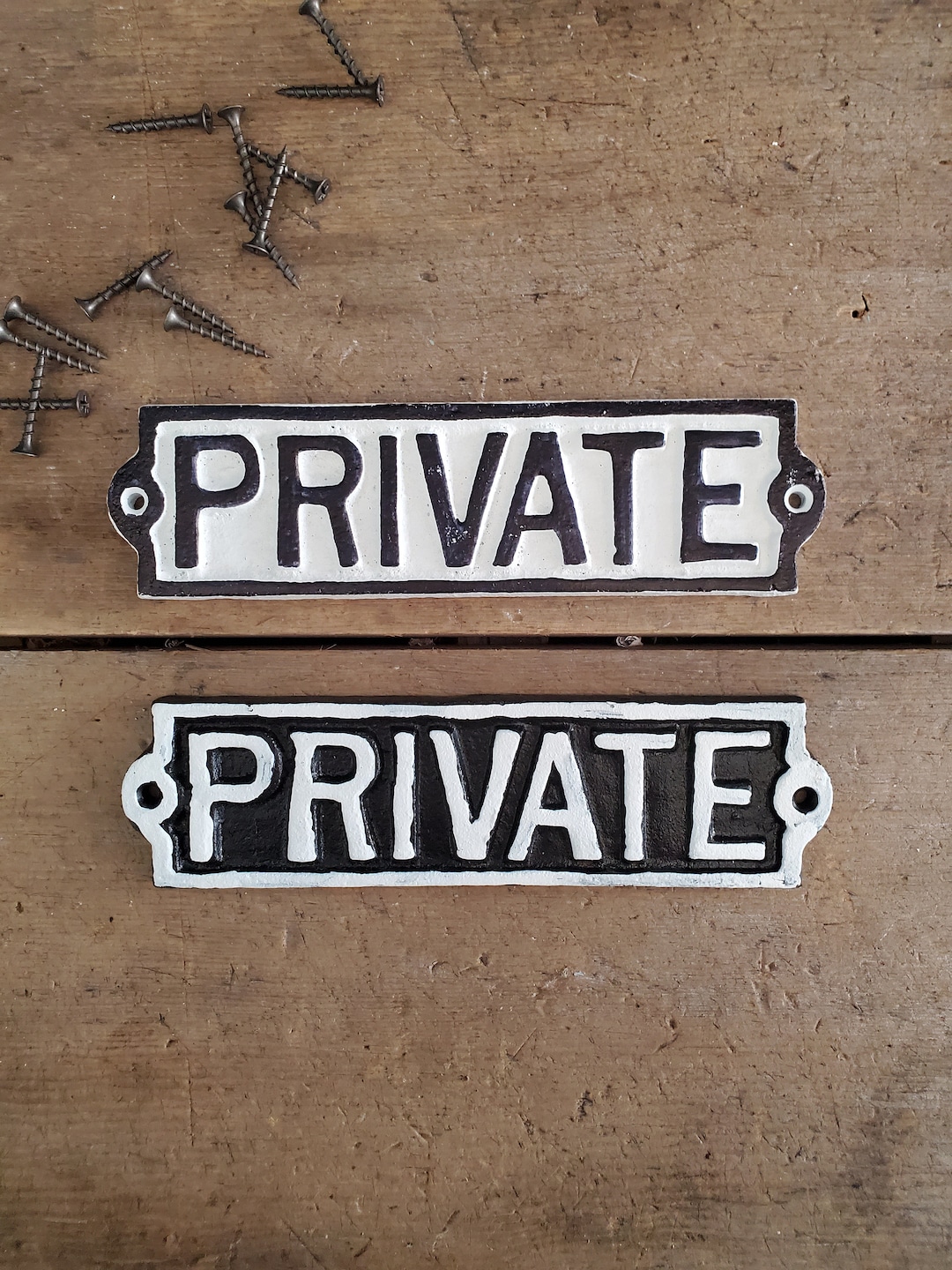 Private Sign, Plaque, Garden Decor, Office, Rustic Home Decor, Cast ...