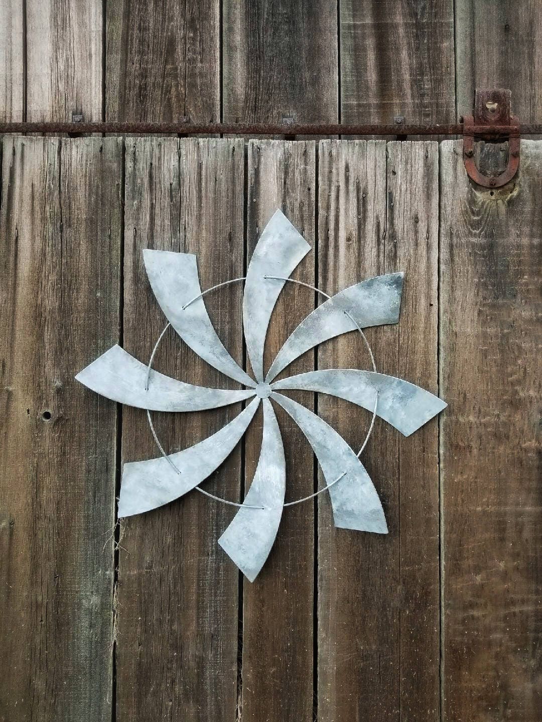 Full Windmill Wall Decor, Windmill Wall Art, 35" Windmill Head, Rustic ...