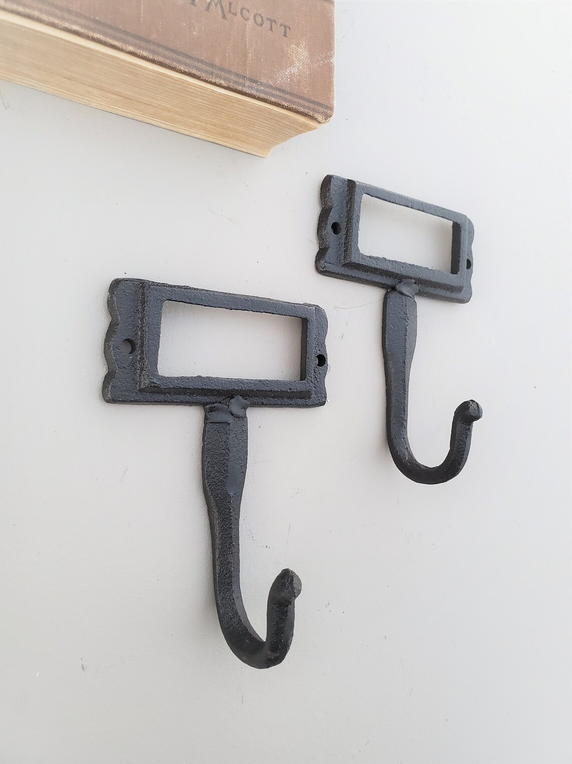 Small Label Hooks Small Wall Hooks Vintage Style Coat Hooks | Etsy