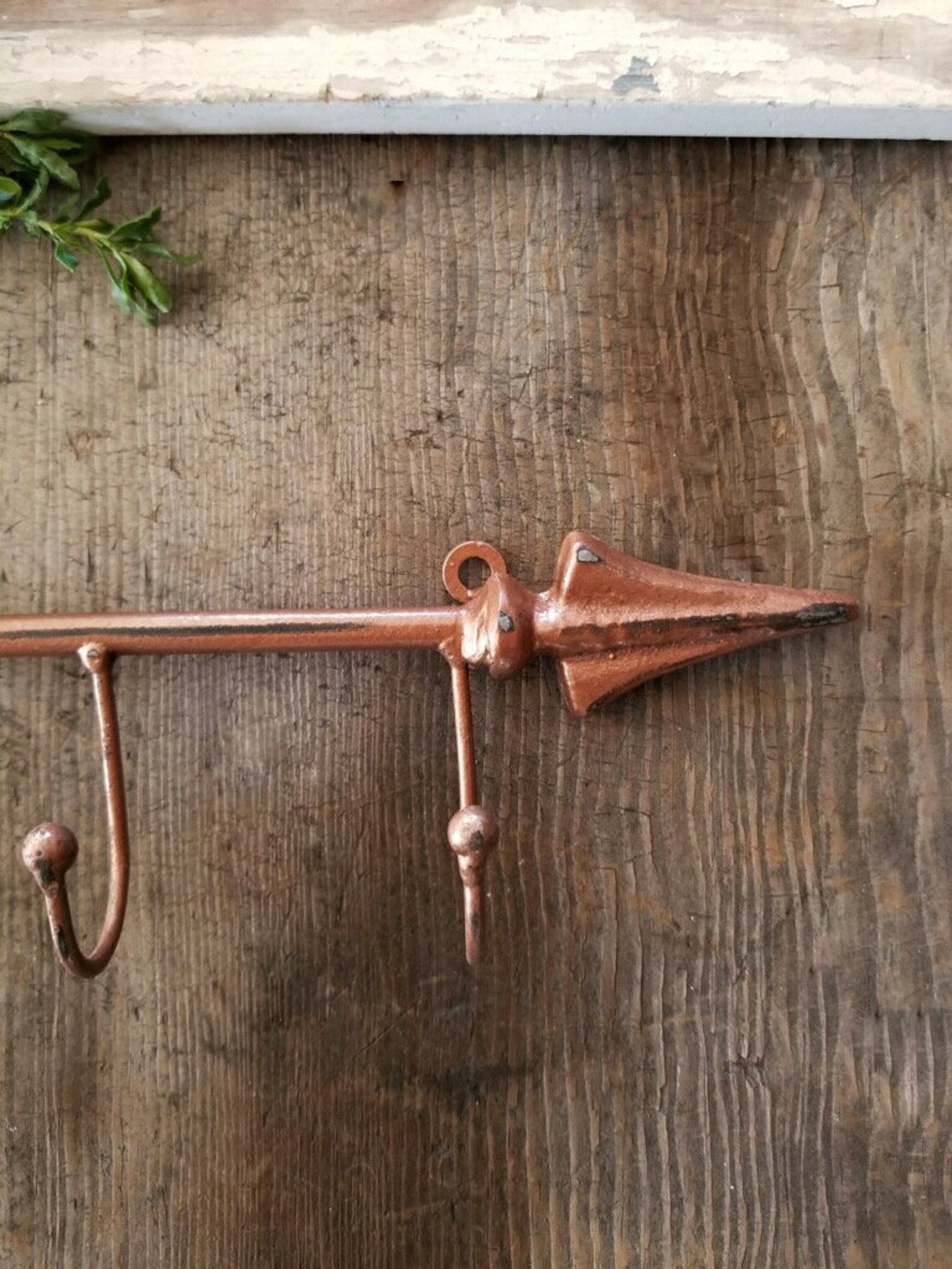 Rustic Metal Arrow Wall Hook: Boho Key & Leash Holder - Etsy