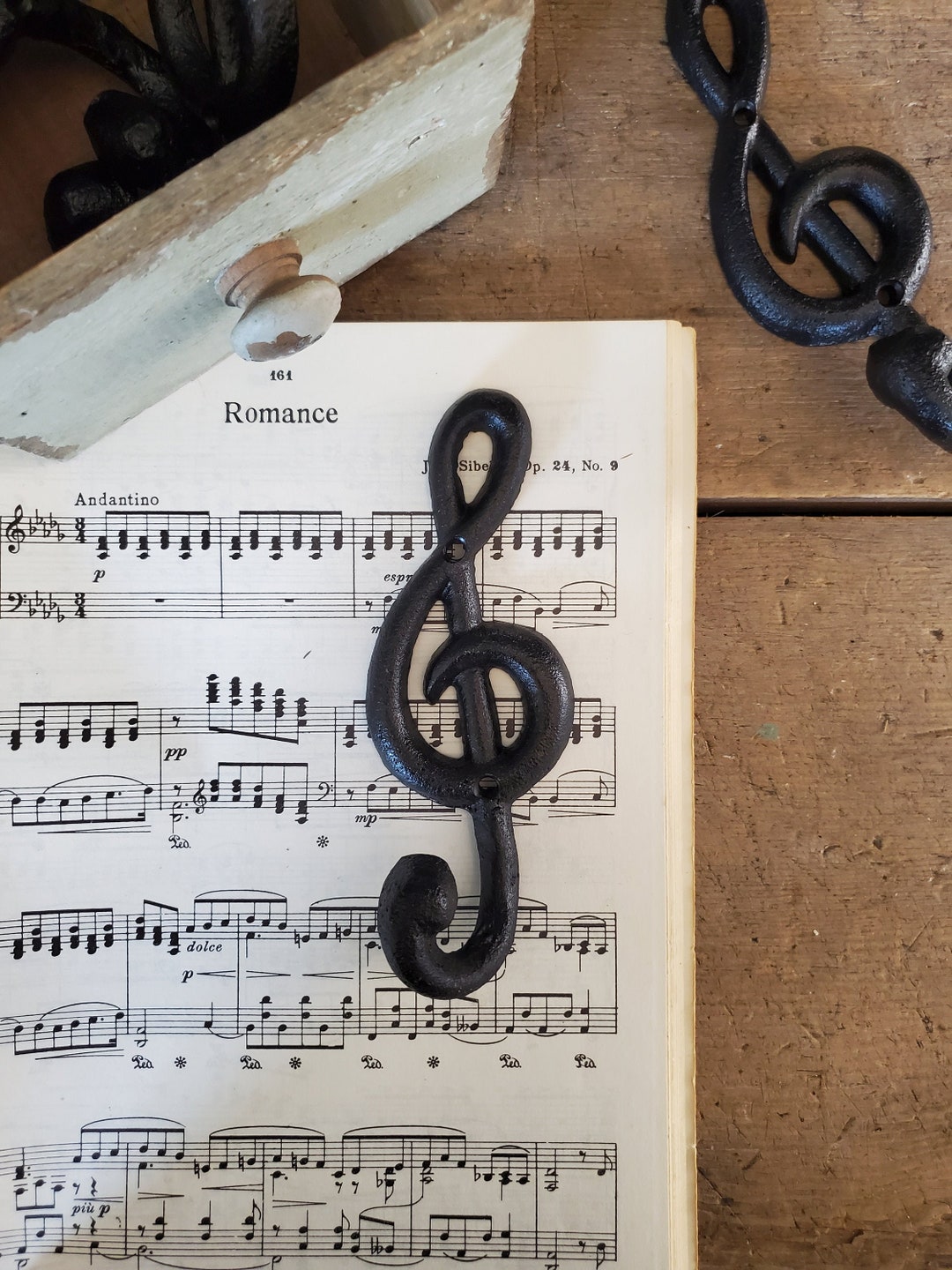 Music Note Hook, Music Wall Hook, Wall Hook, Metal Wall Decor, Key Hook ...