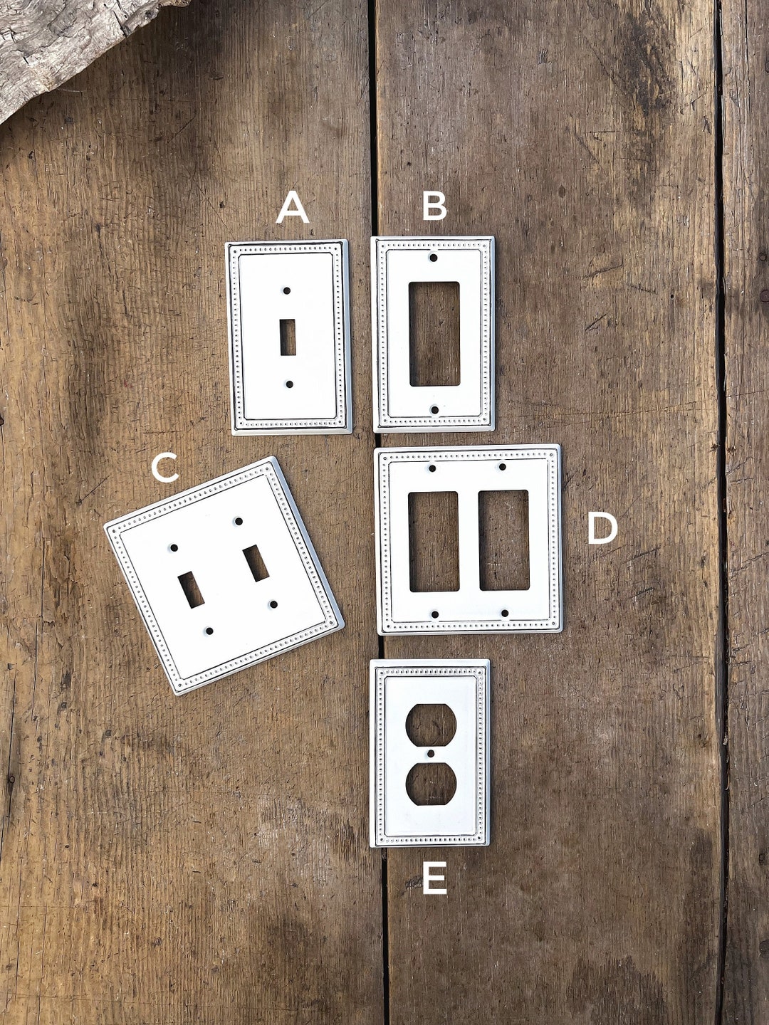 Steel Metal Wall Plates Shabby Chic Switch Plate Covers Light ...