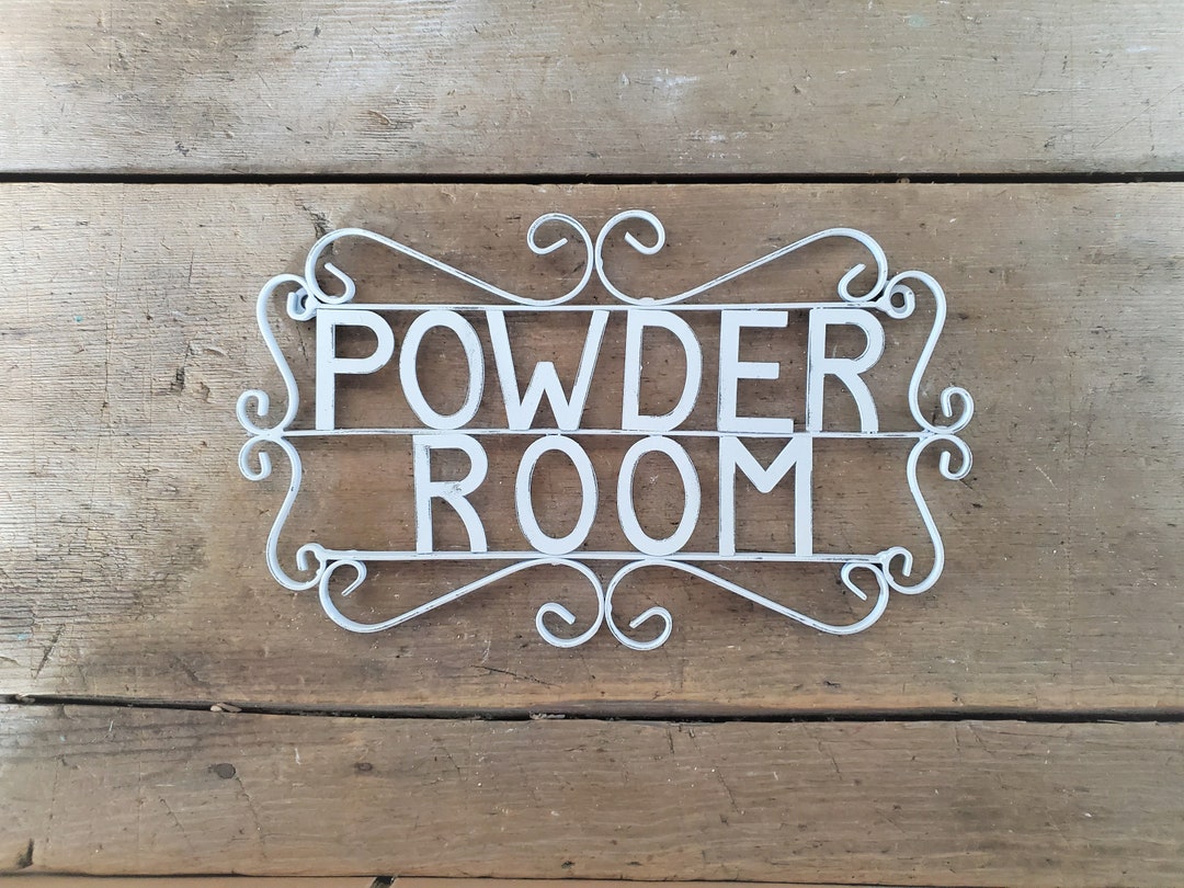 Powder Room Sign, Bathroom Sign, Decorative Restroom Sign - Etsy