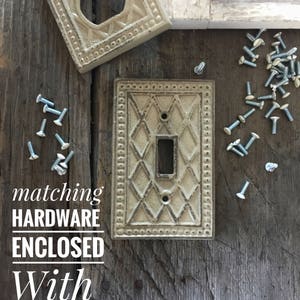 Single Light Switch, Switchplates, Light Switch Cover, Shabby Chic ...