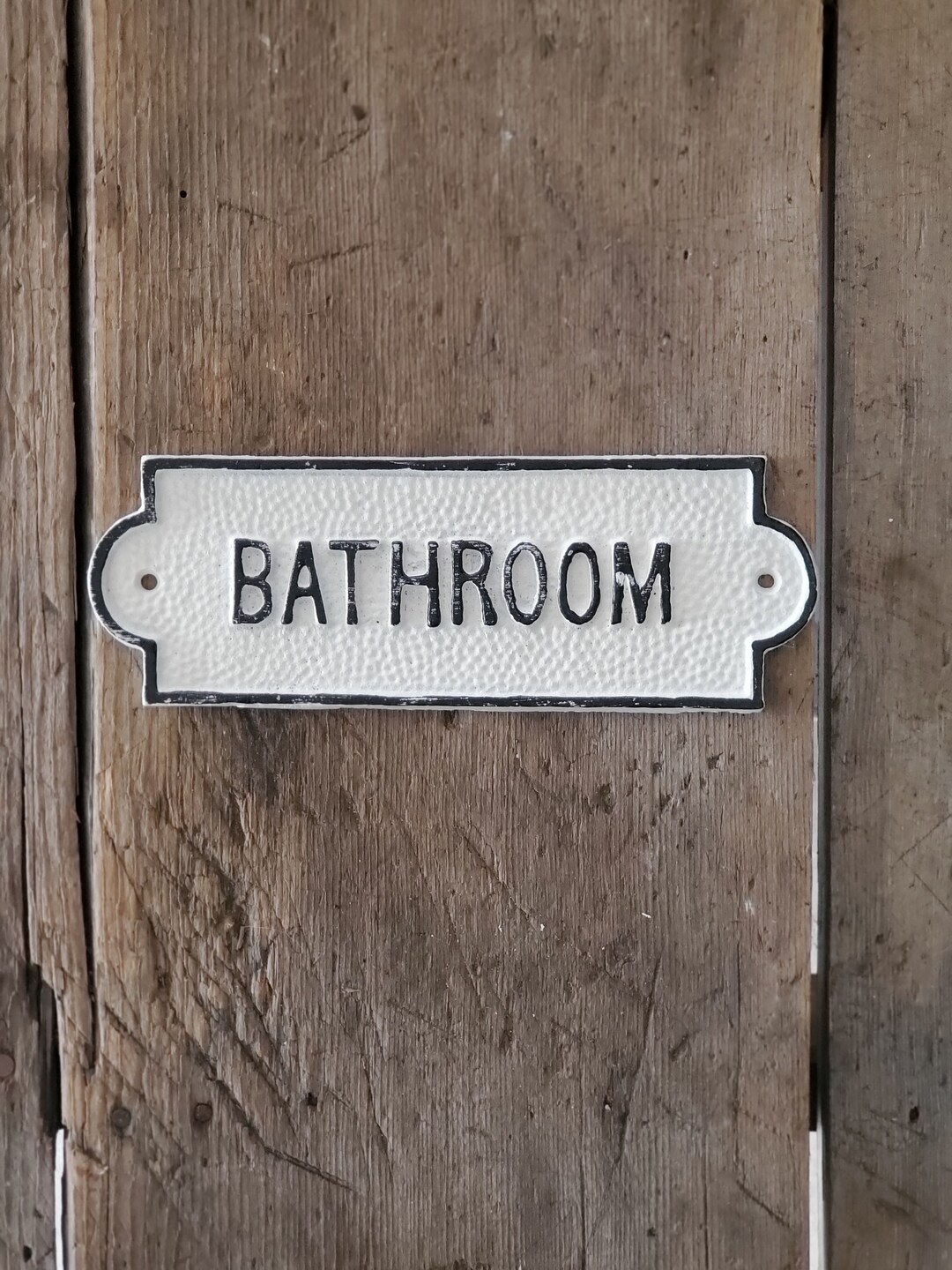Iron Bathroom Sign, Retro Home Decor, Bathroom Decor, Restroom Sign - Etsy