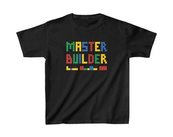 Master Builder T-shirt Personalized Building Block Shirt - Etsy