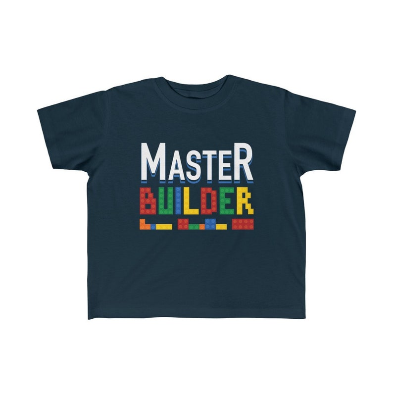 Building Blocks Bricks Master Builder Youth Short Sleeve | Etsy