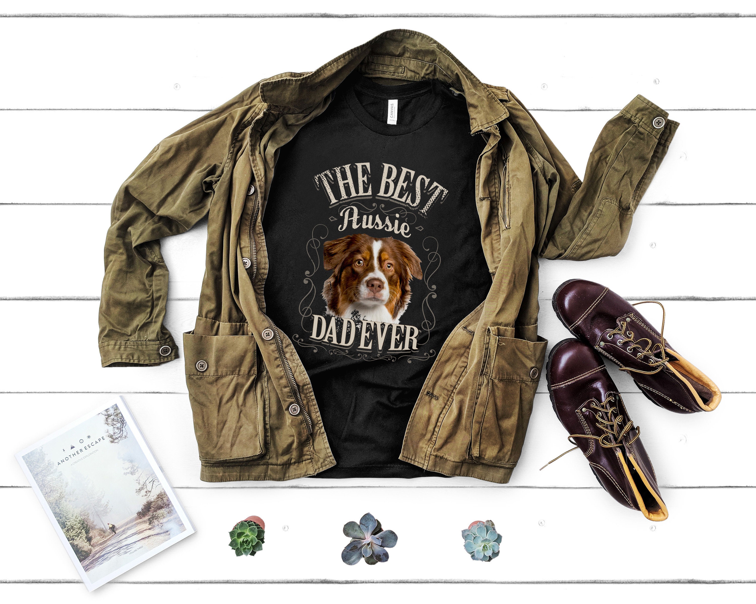 The Best Aussie Dad Ever Australian Shepherd Shirt Aussie - Etsy