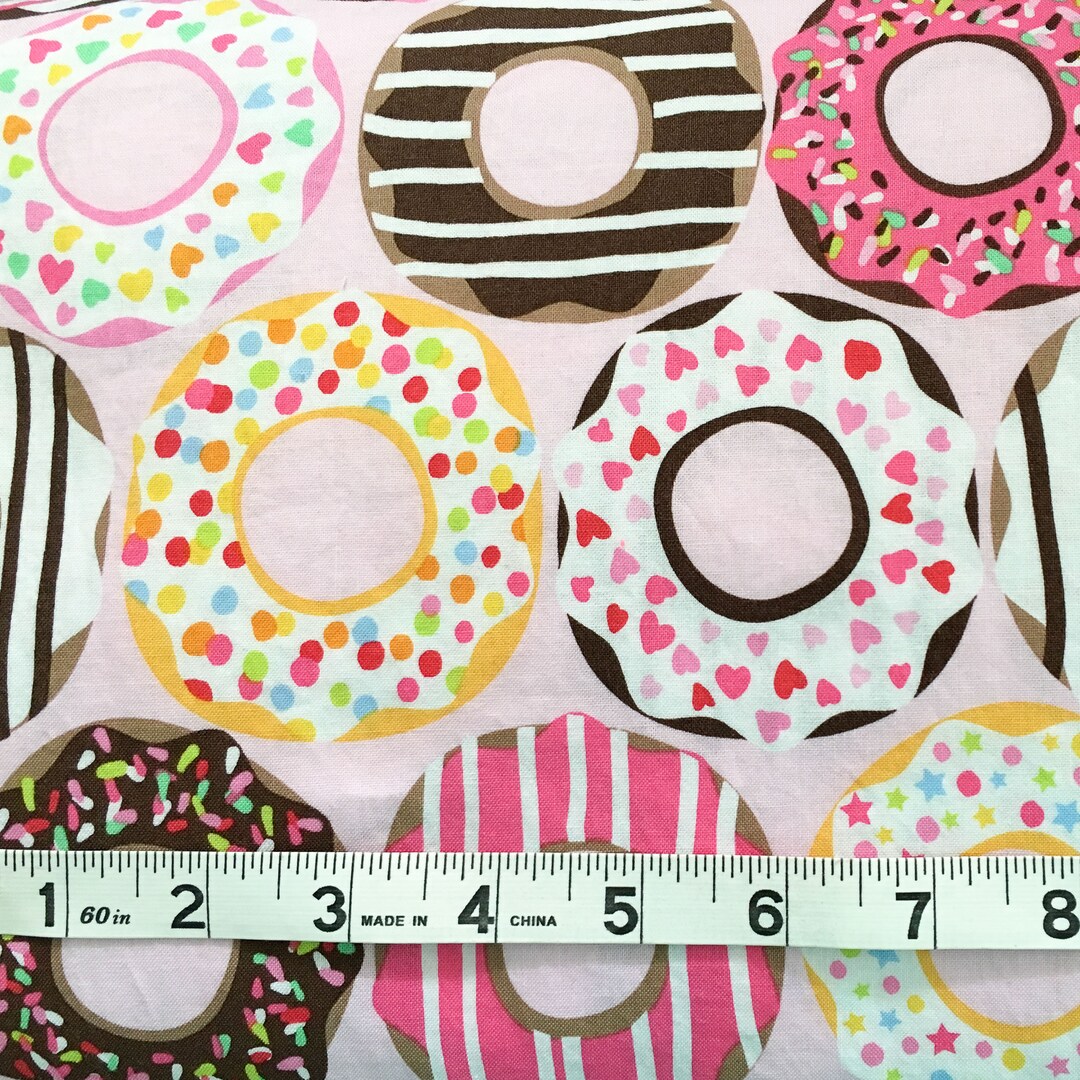 Pink Doughnuts Cotton Fabric by Blend Fabrics - OUT OF PRINT - Etsy