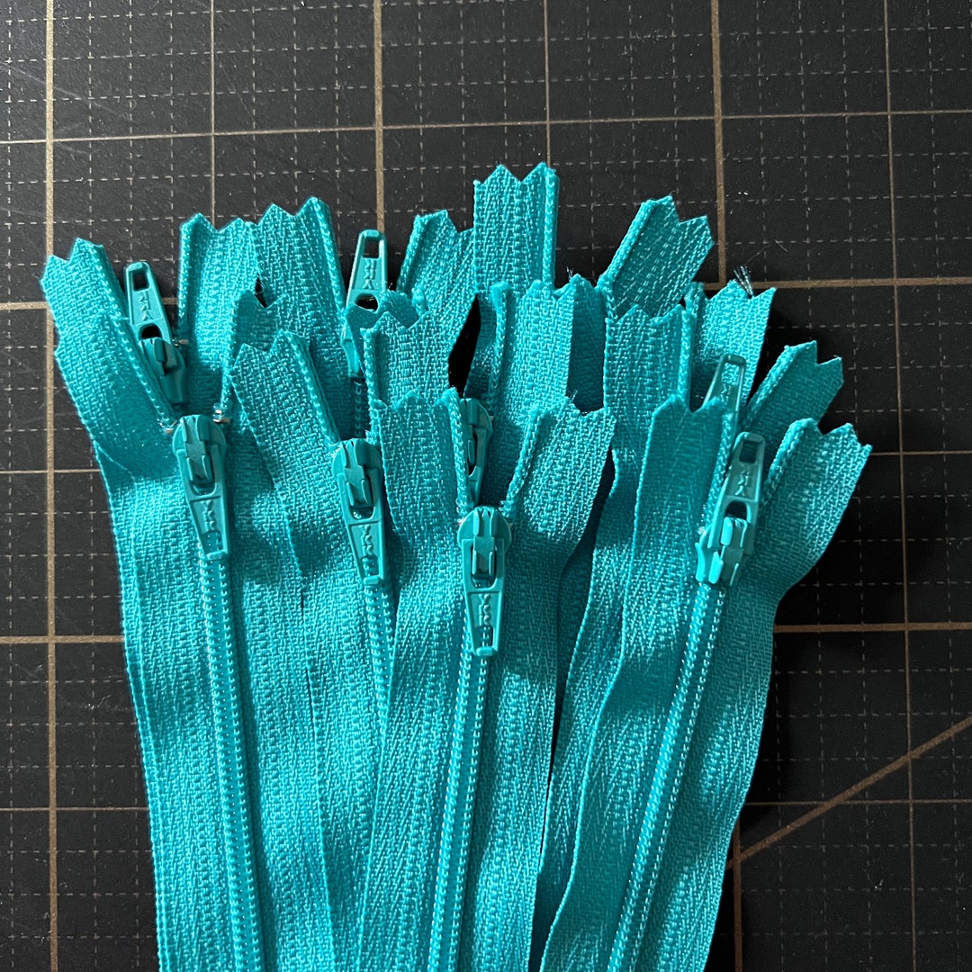 YKK 7" Zippers- Dark Teal 10-zipper Bundle - Etsy