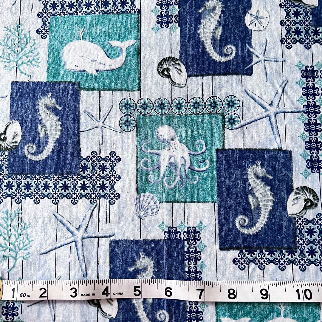 Indigo Sea by Paul Brent - Out of Print - 1 Yard - Etsy