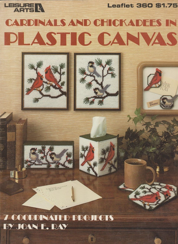Sewing & Fiber Sewing & Needlecraft cardinals and chickadees in plastic ...